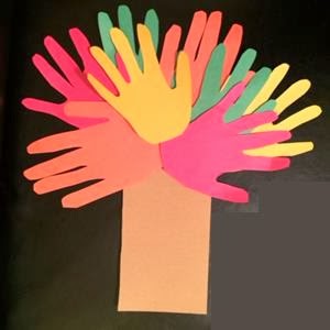 Autumn Hand Print Tree