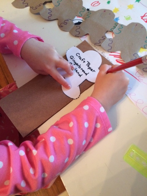 Brown Paper Gingerbread Garland