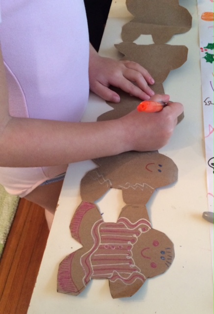 Brown Paper Gingerbread Garland