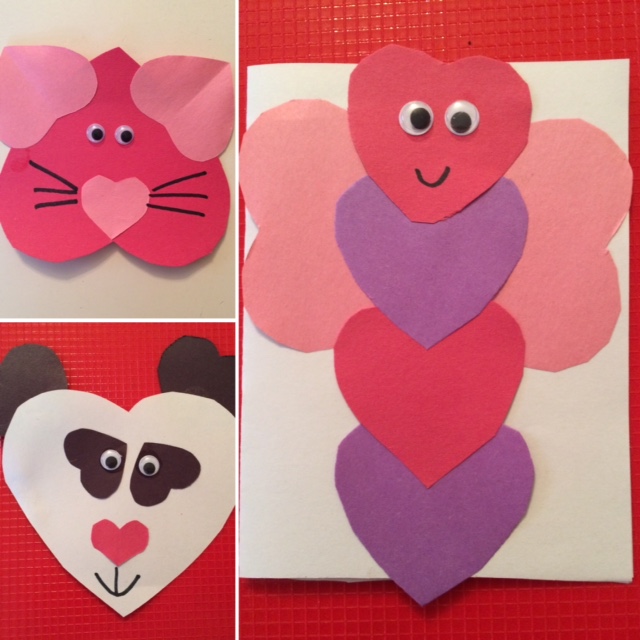 Heart Animal Valentine’s Cards