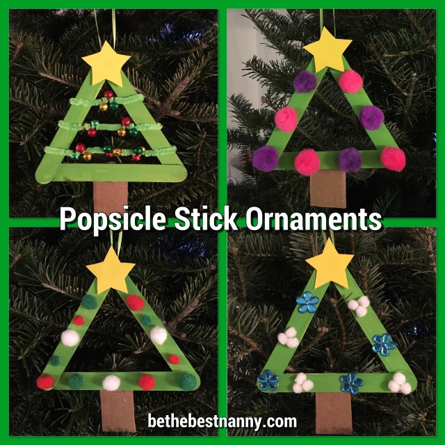 Popsicle Stick Christmas Trees