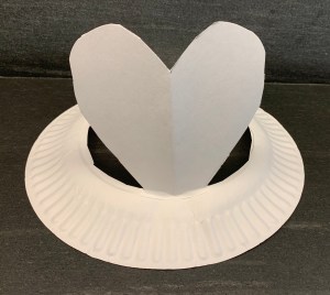 Paper Plate Valentine’s Hat