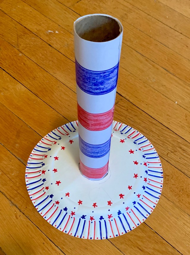 Patriotic Paper Plate Ring Toss