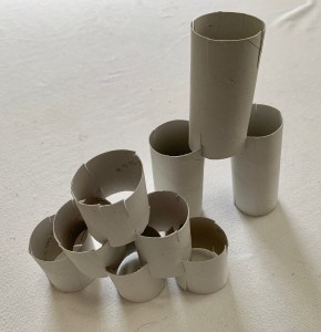 Cardboard Tube Building Blocks
