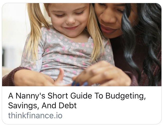 A Nanny’s Short Guide to Budgeting, Savings, and Debt
