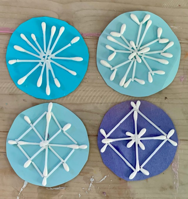 Q-Tip Snowflakes