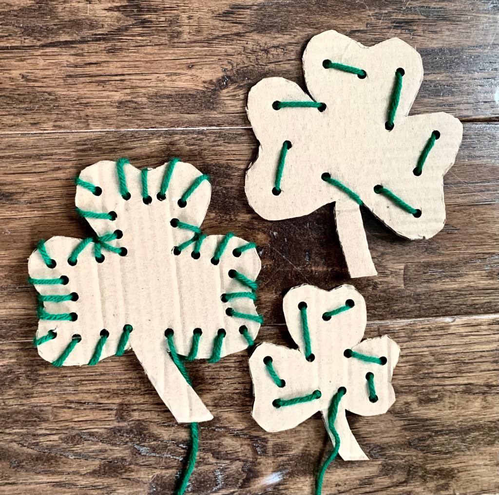 Shamrock Lacing Cards