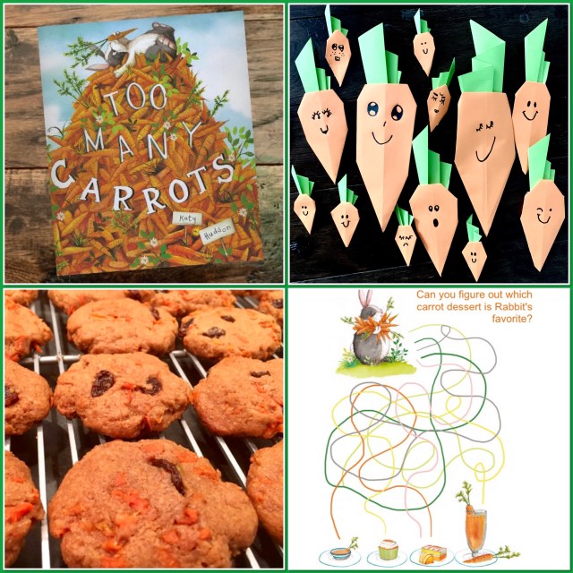 “Too Many Carrots,” Origami, Carrot Cookies, and Worksheets