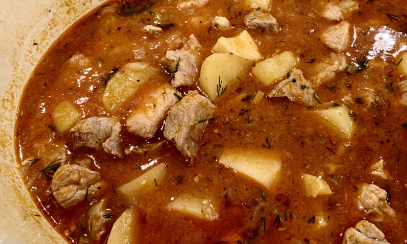 Romanian Pork Stew 626 Traditional Romanian Pork Stew Stock Photos