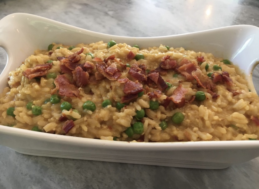 Risotto with Peas and Bacon