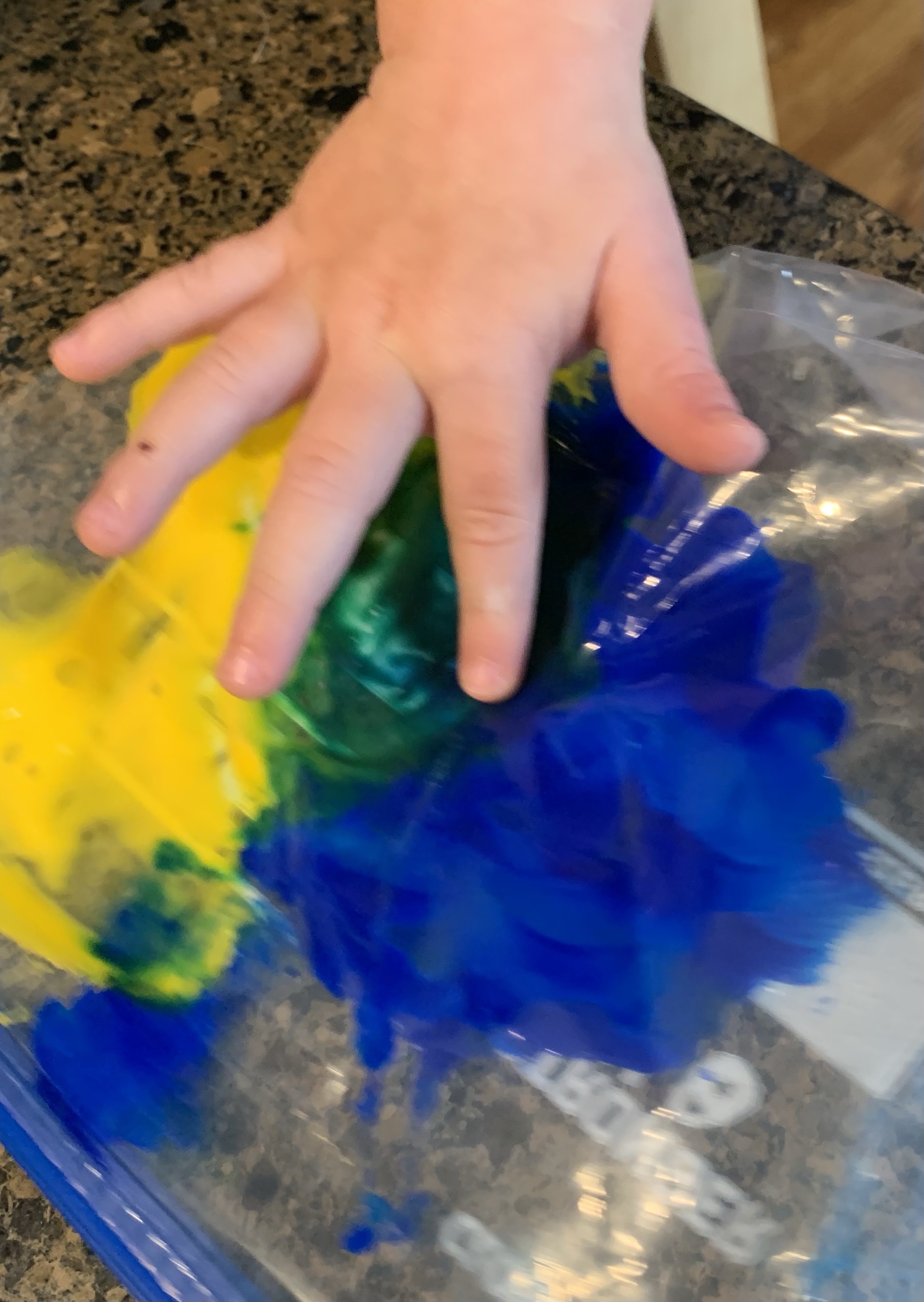 No Mess Finger Painting