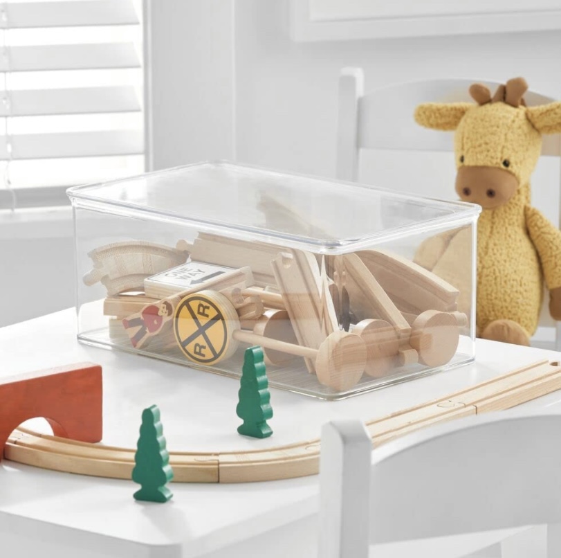 Clear Stackable Storage Bins