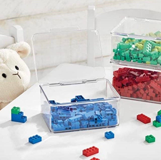 Clear Stackable Storage Bins