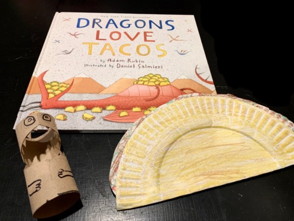 “Dragons Love Tacos” by Adam Rubin and Paper Plate Taco Craft