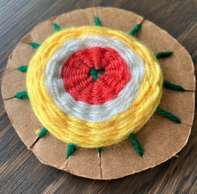 Cardboard Circle Weaving