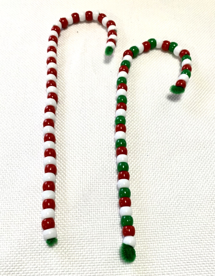 Beaded Candy Canes