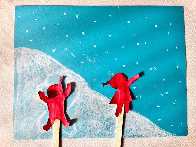 “The Snowy Day” and Stick Puppets