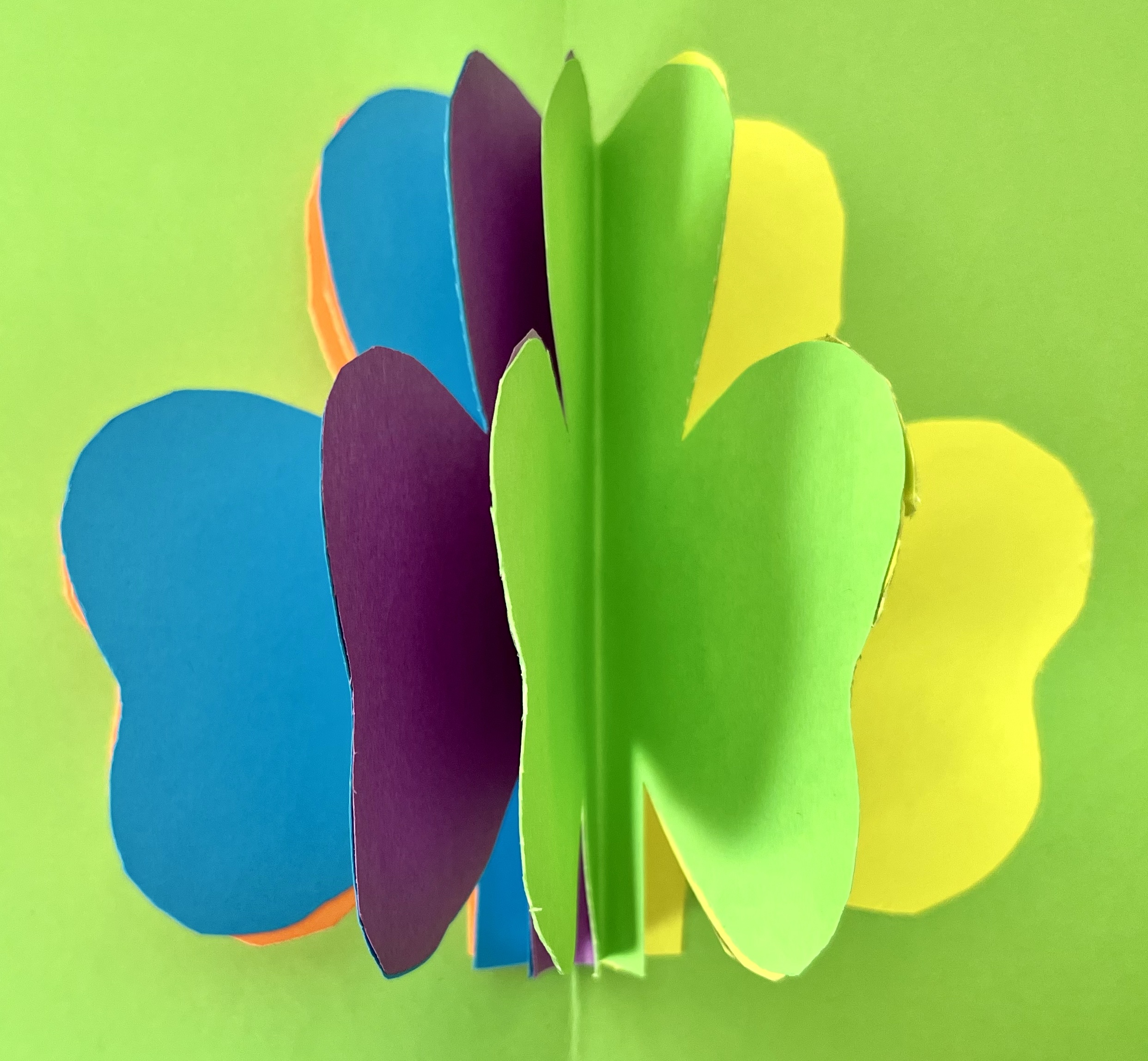 Colorful Pop-Up Shamrock