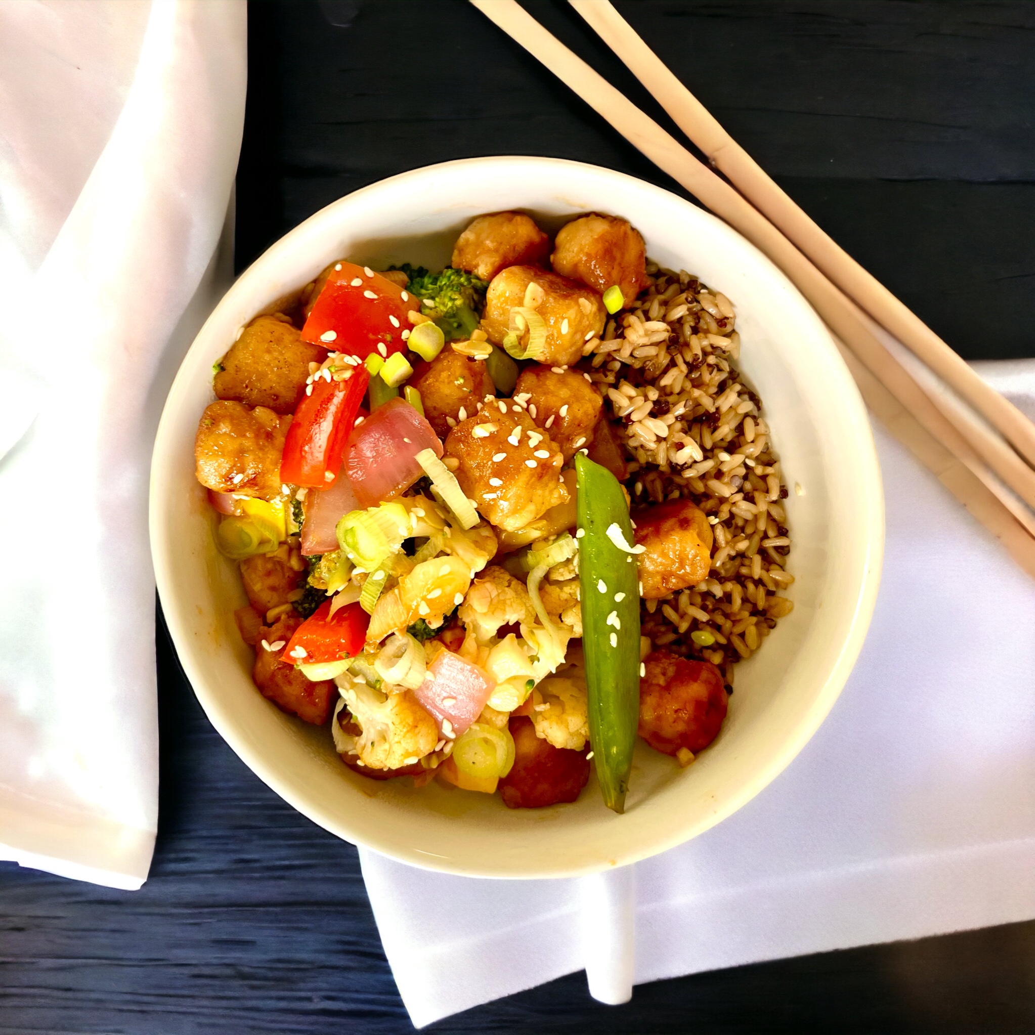 Vegan “Chicken” Stir Fry