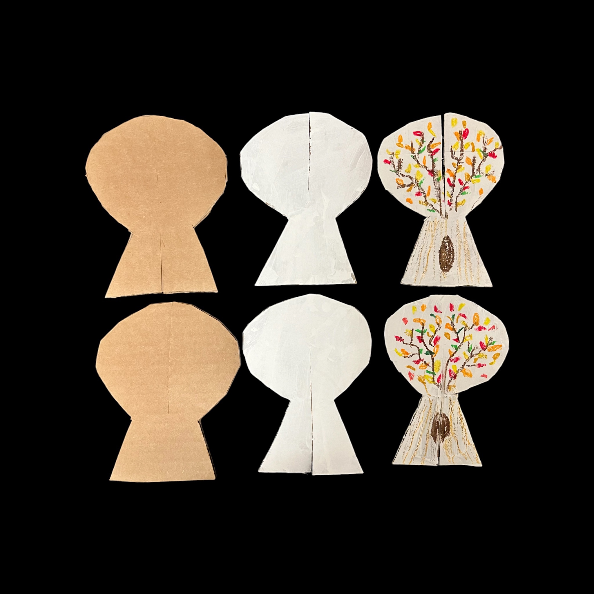 3D Autumn Tree Pointillism