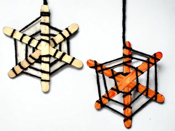 Halloween Spider Web Craft