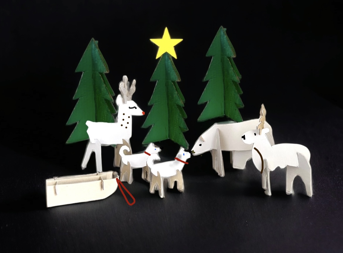 Cardboard Winter Wonderland