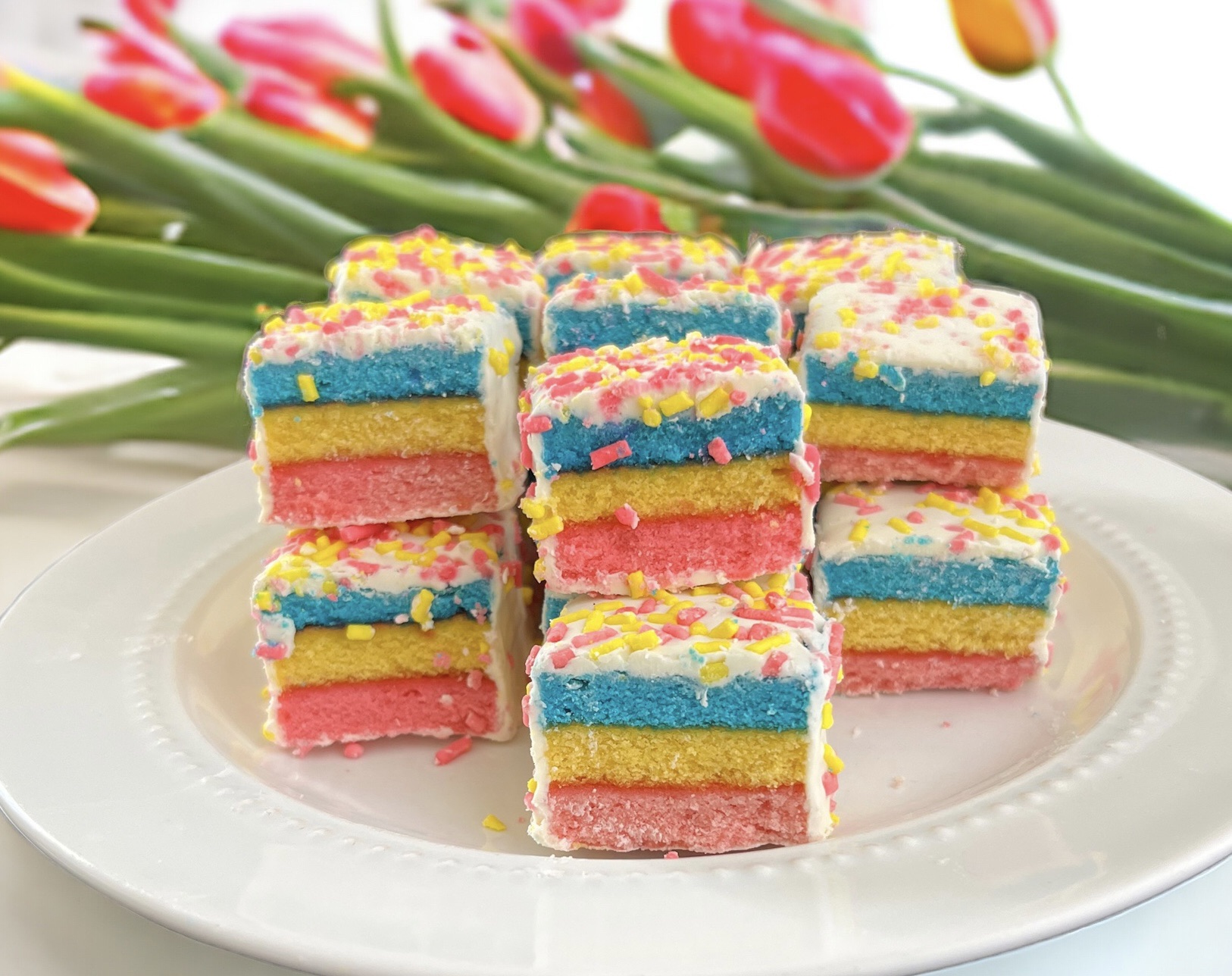 Easter Pastel Rainbow Cookies