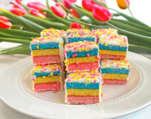 Easter Pastel Rainbow Cookies