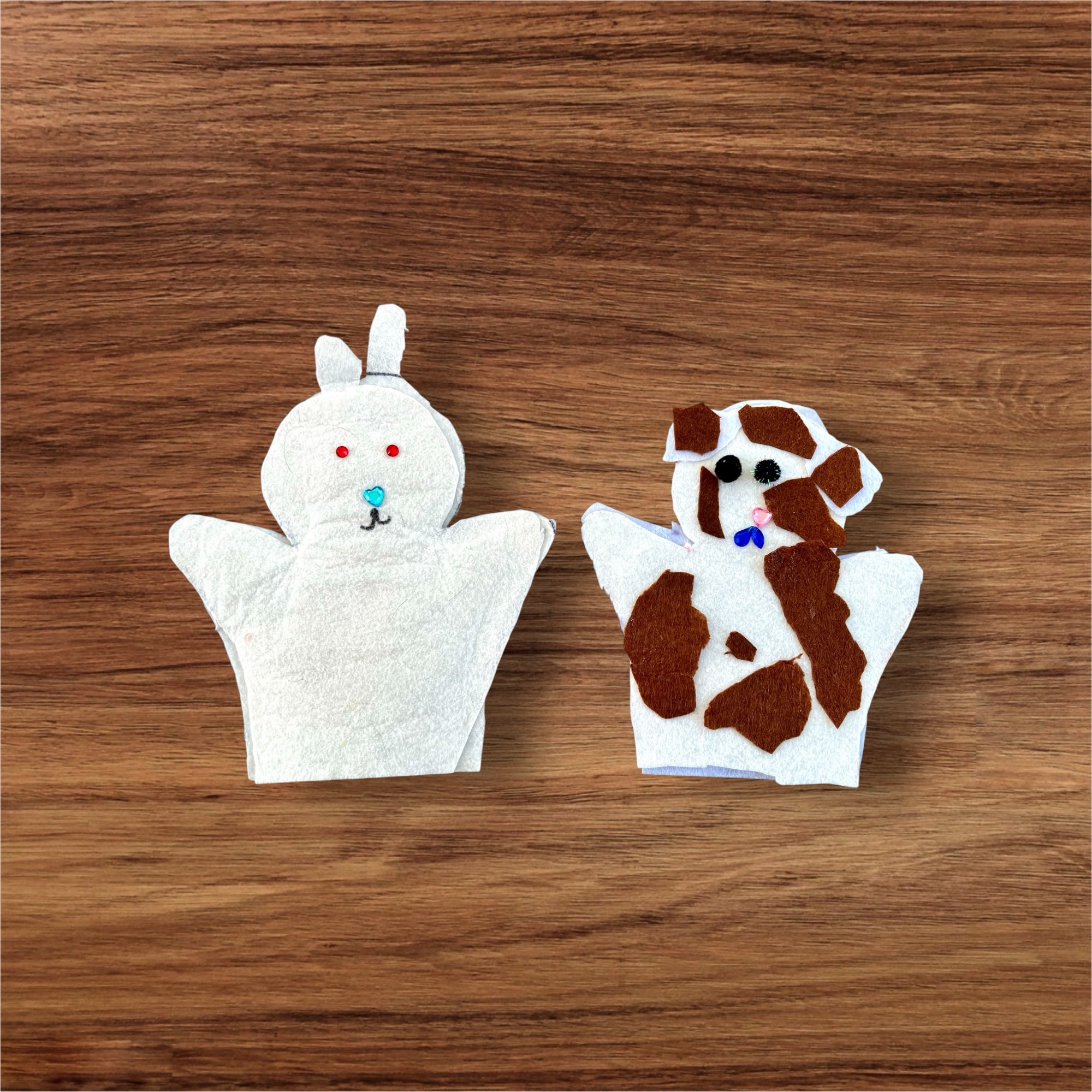 No-Sew Felt Hand Puppets