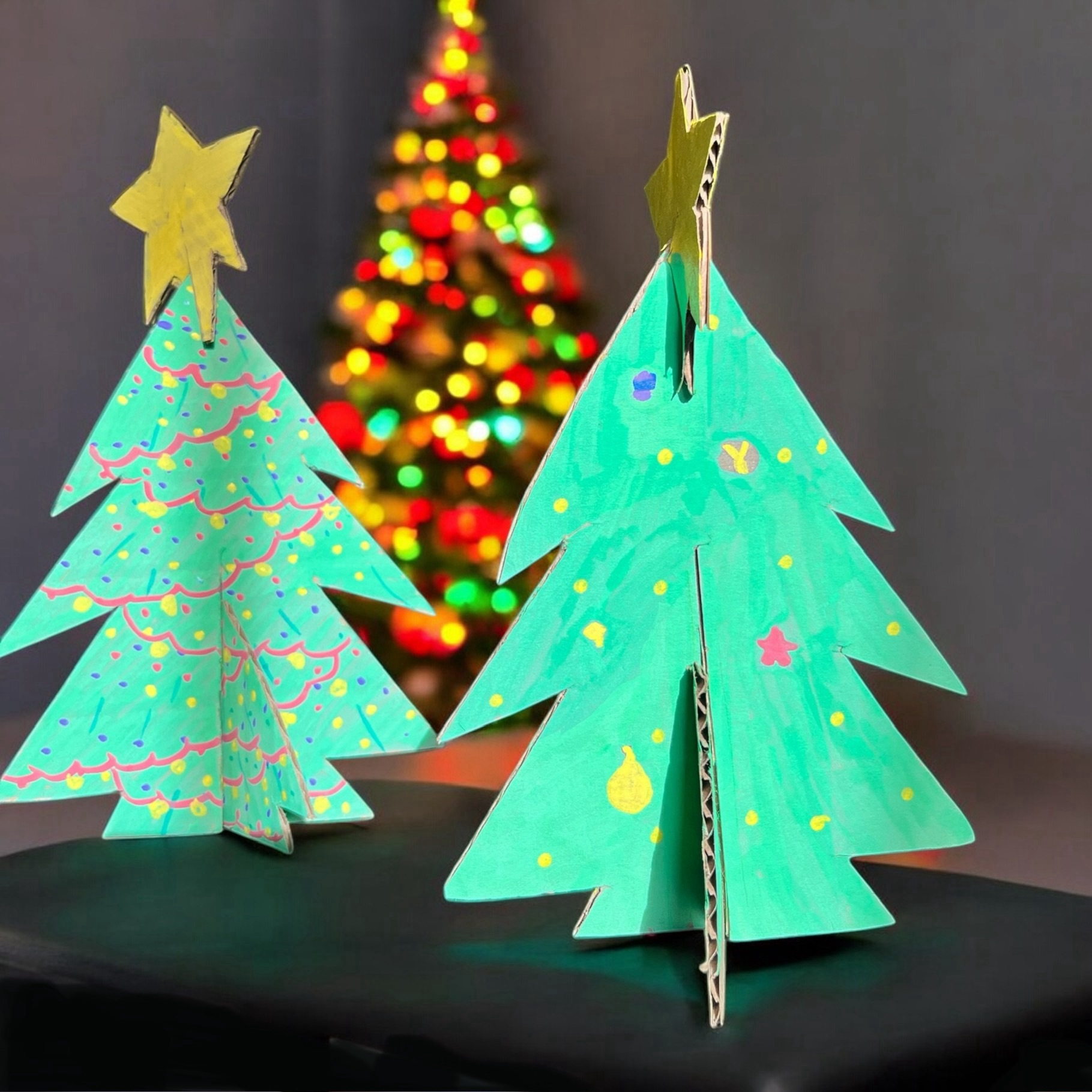 3D Cardboard Christmas Tree